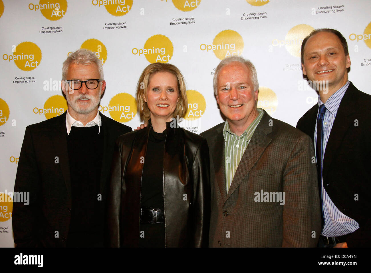 John Slattery Cynthia Nixon Bill Corbett and Michael Mastro Opening Act ...