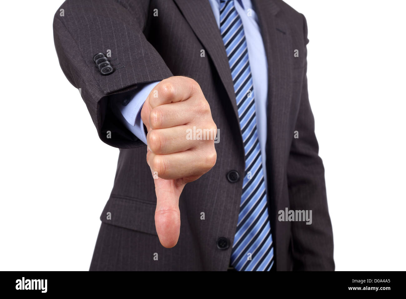 Thumbs down hand gesture Stock Photo - Alamy