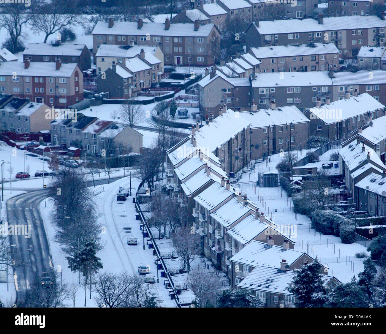 General scenes of heavy snow in Scotland. Scotland - 30.11.10 Stock ...