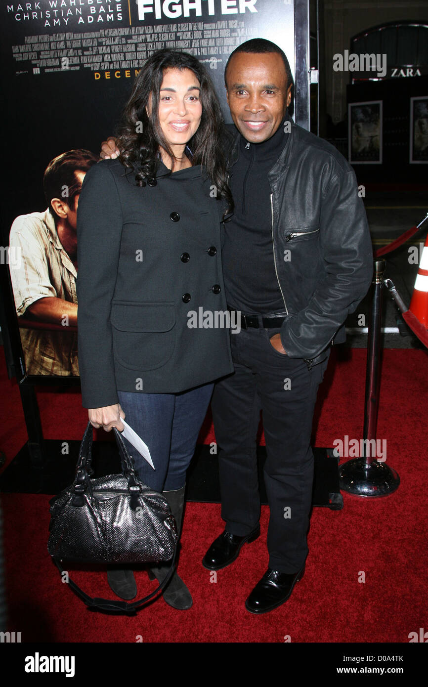 Sugar Ray Leonard and guest Los Angeles Premiere of "The Fighter" held ...