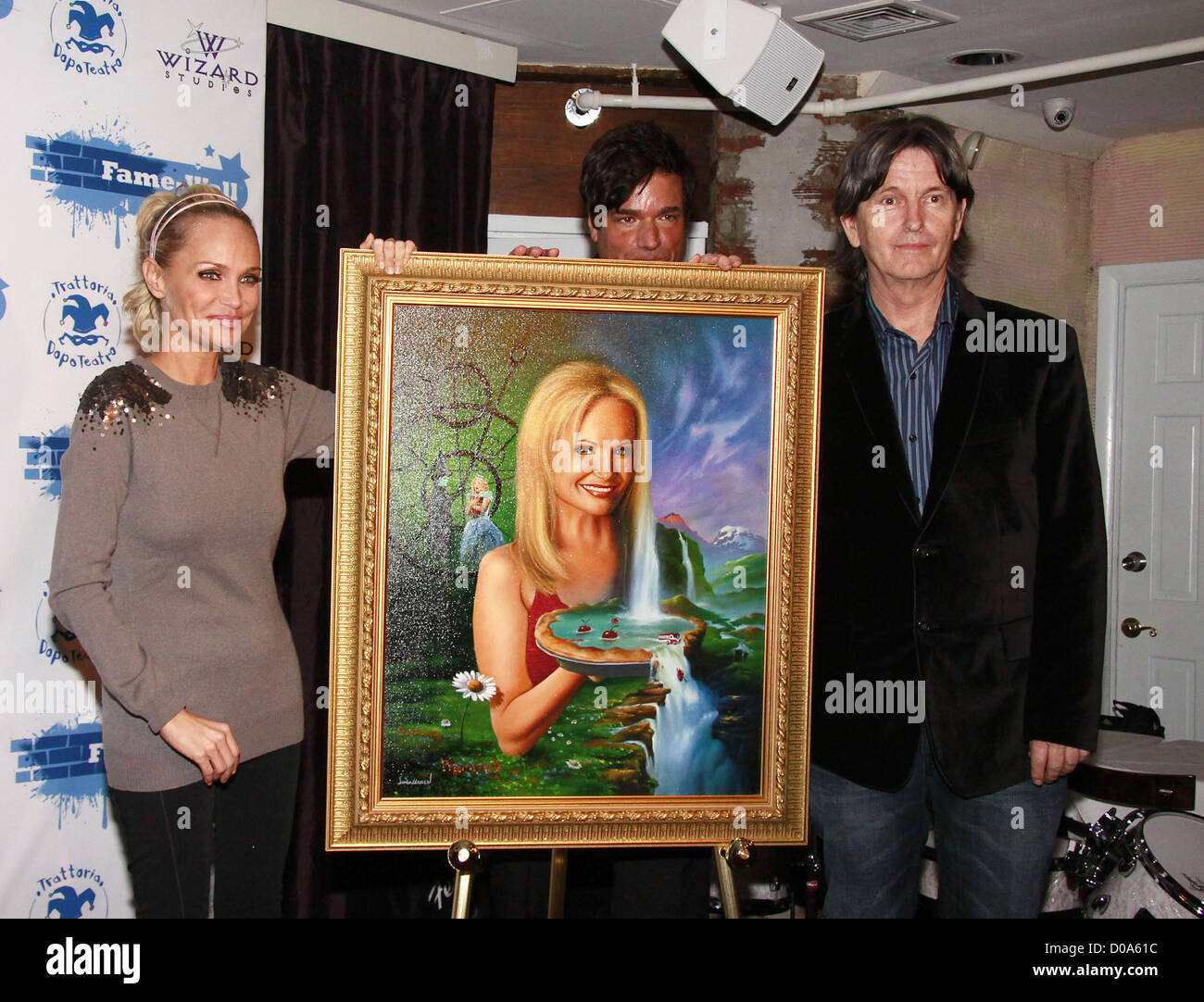 Kristin Chenoweth, Dale Badway and Jim Warren Fame-Wall Portrait ...