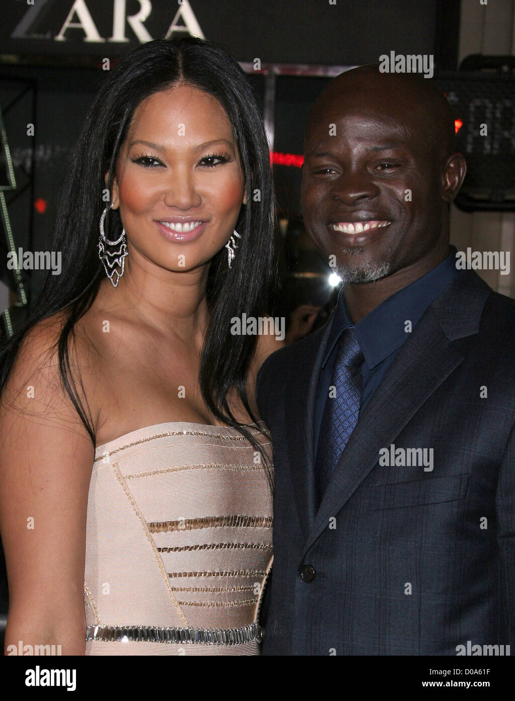 Kimora Lee and actor Djimon Hounsou Los Angeles Premiere of 'The ...
