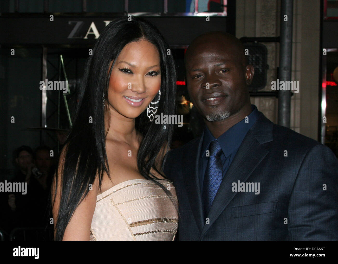 Kimora Lee and actor Djimon Hounsou Los Angeles Premiere of 'The ...
