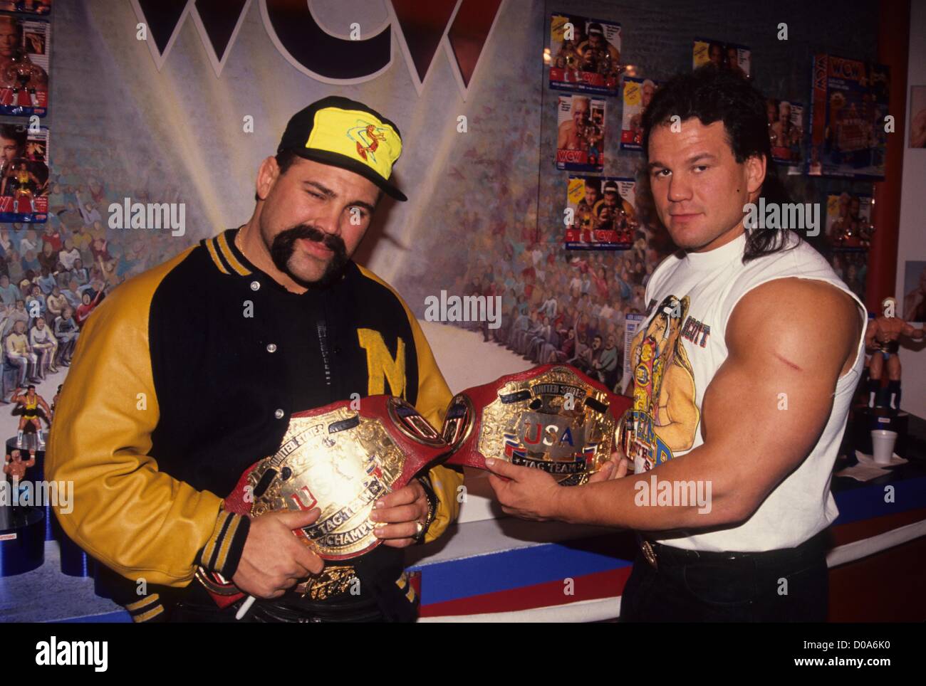 STEINERS BROTHERS at the Toy Fair 1991.l1120.Robert ''Rick Steiner ...