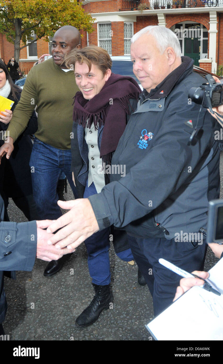 Mark Owen of Take That arriving at Maida Vale studios for the Radio One ...