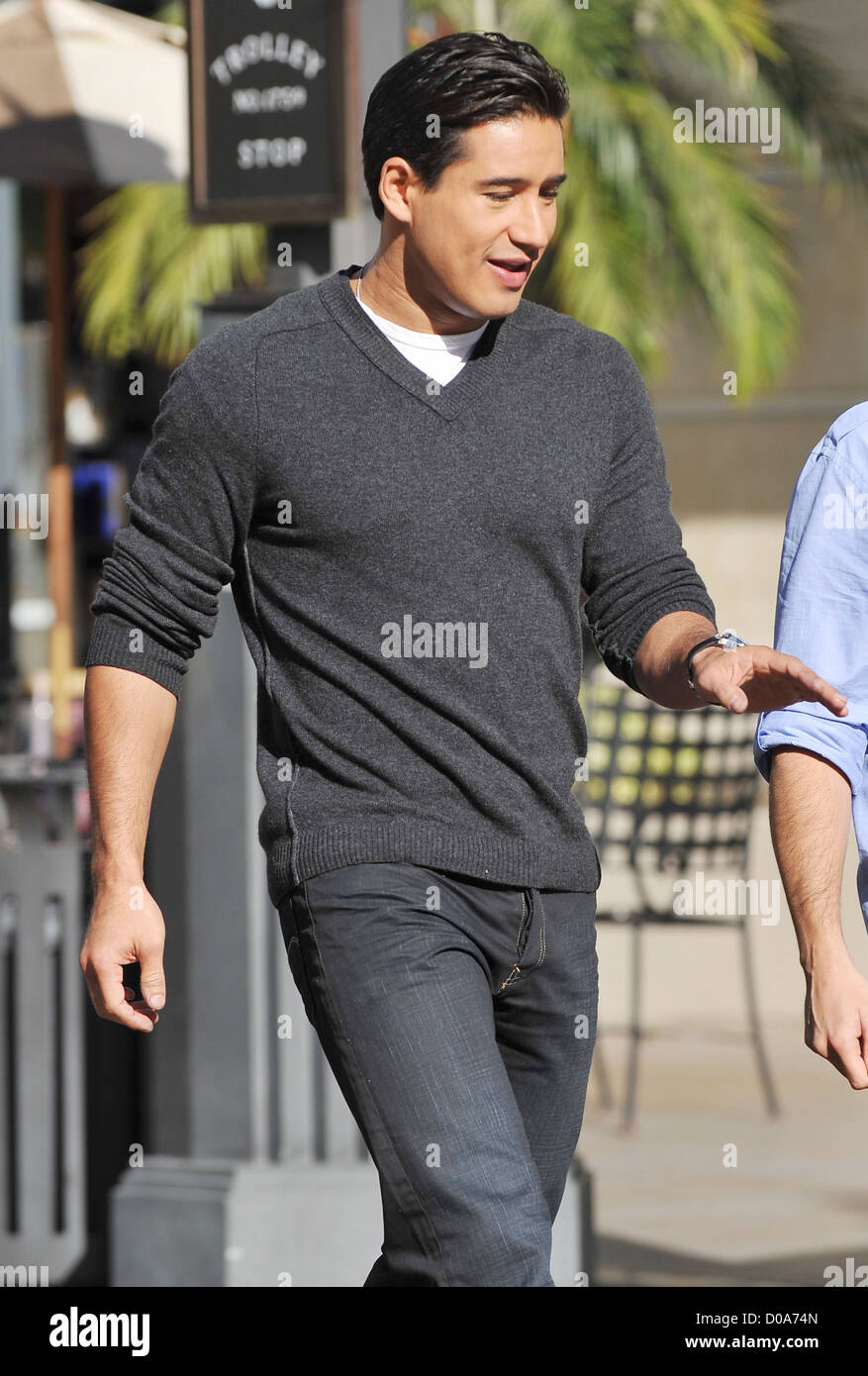 Mario Lopez arrives for the Extra TV show interview at The Grove Los ...