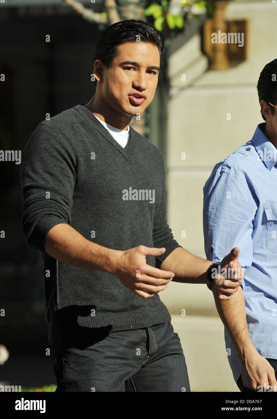Mario Lopez arrives the Extra TV show interview at The Grove Los ...