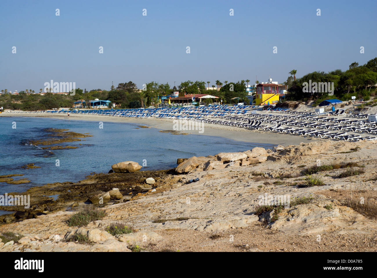 sandy bay nissi ayia nappa cyprus Stock Photo - Alamy
