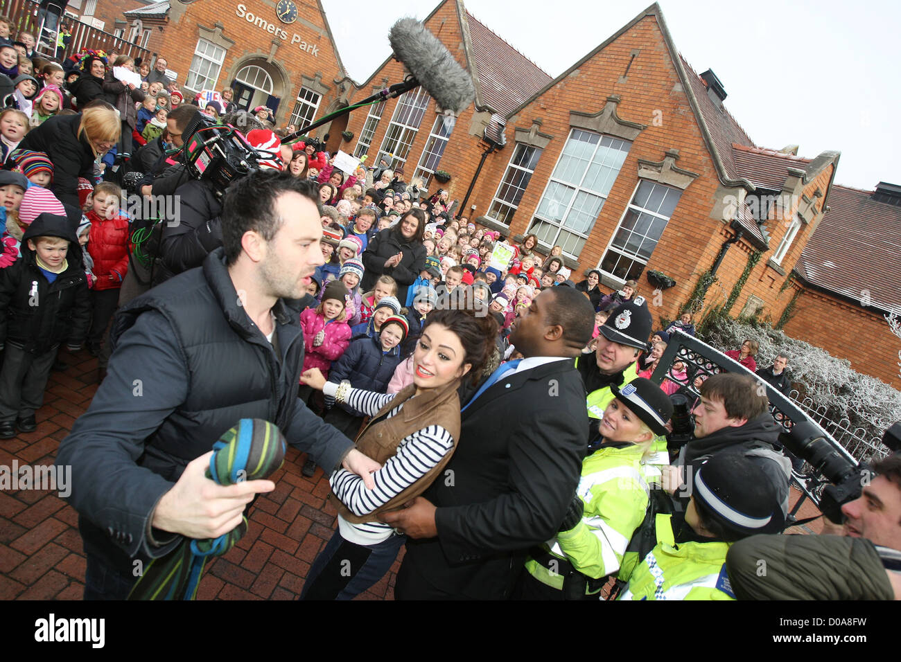 The X Factor finalist Cher Lloyd visits her old school, Somers Park in ...