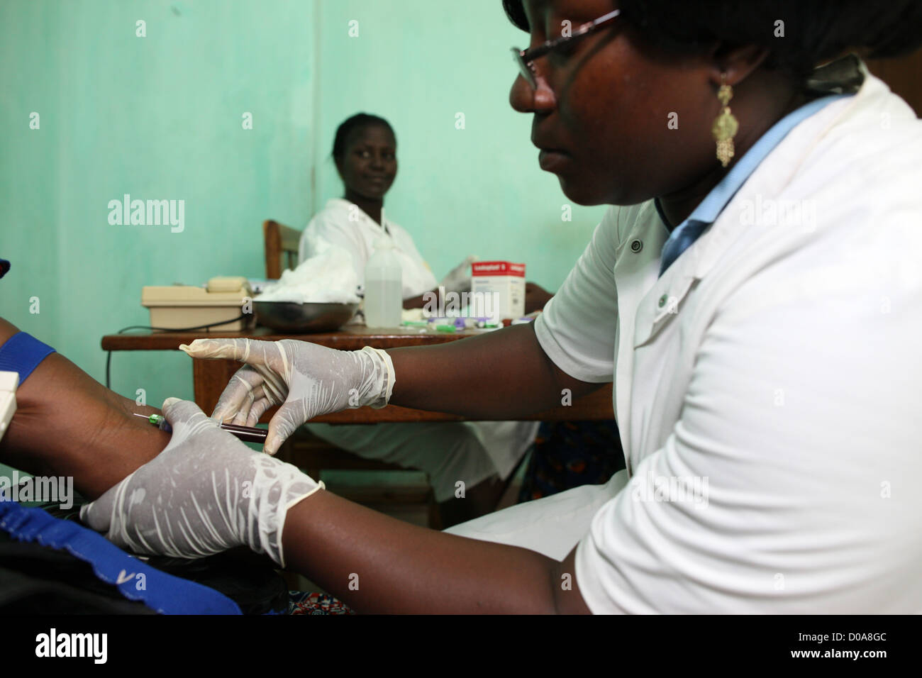 Blood sample collection, africa hi-res stock photography and images - Alamy