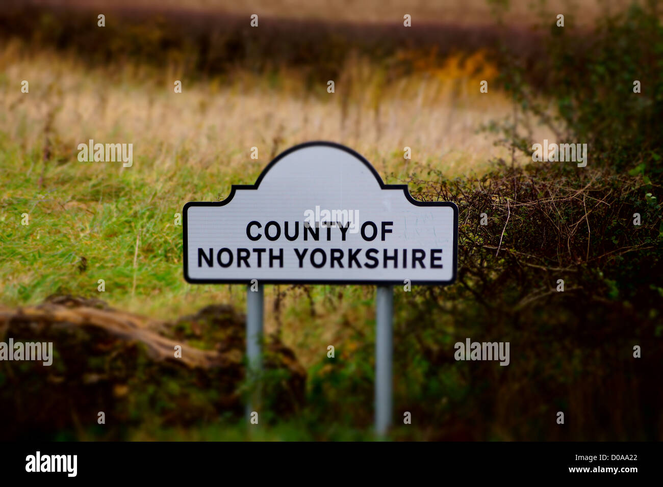 North Yorkshire sign Stock Photo - Alamy