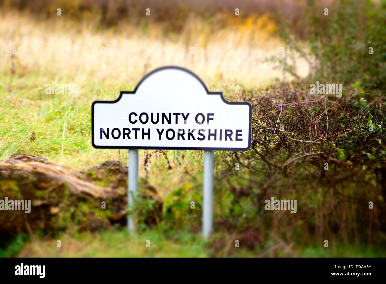 North Yorkshire sign Stock Photo - Alamy