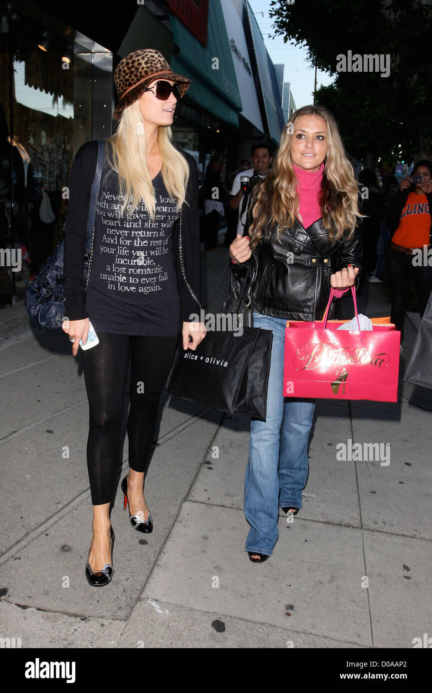 Paris Hilton and Brooke Mueller on a shopping spree in West Hollywood ...