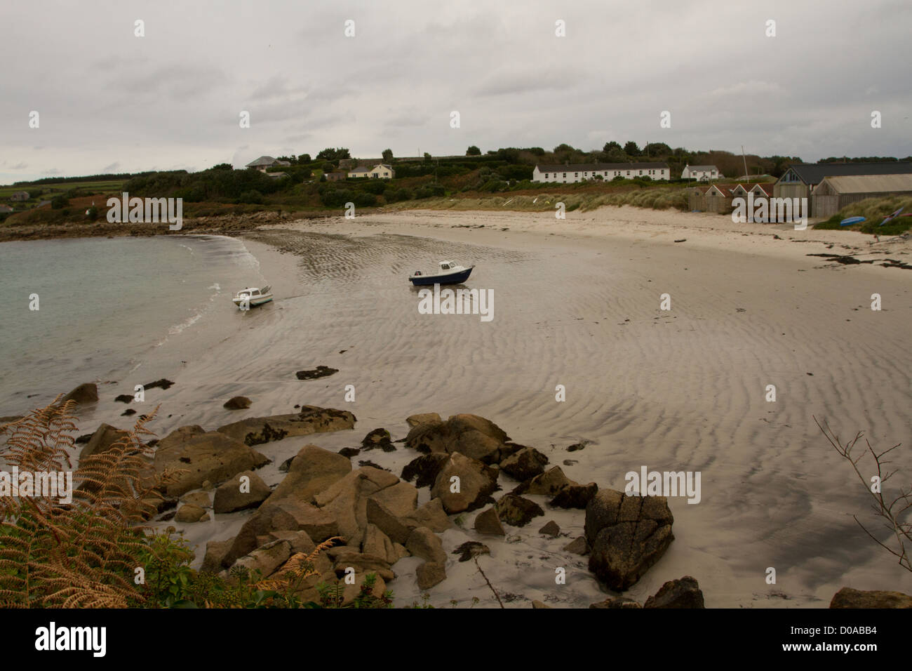 Porthmellon Beach, St Mary's Stock Photo - Alamy