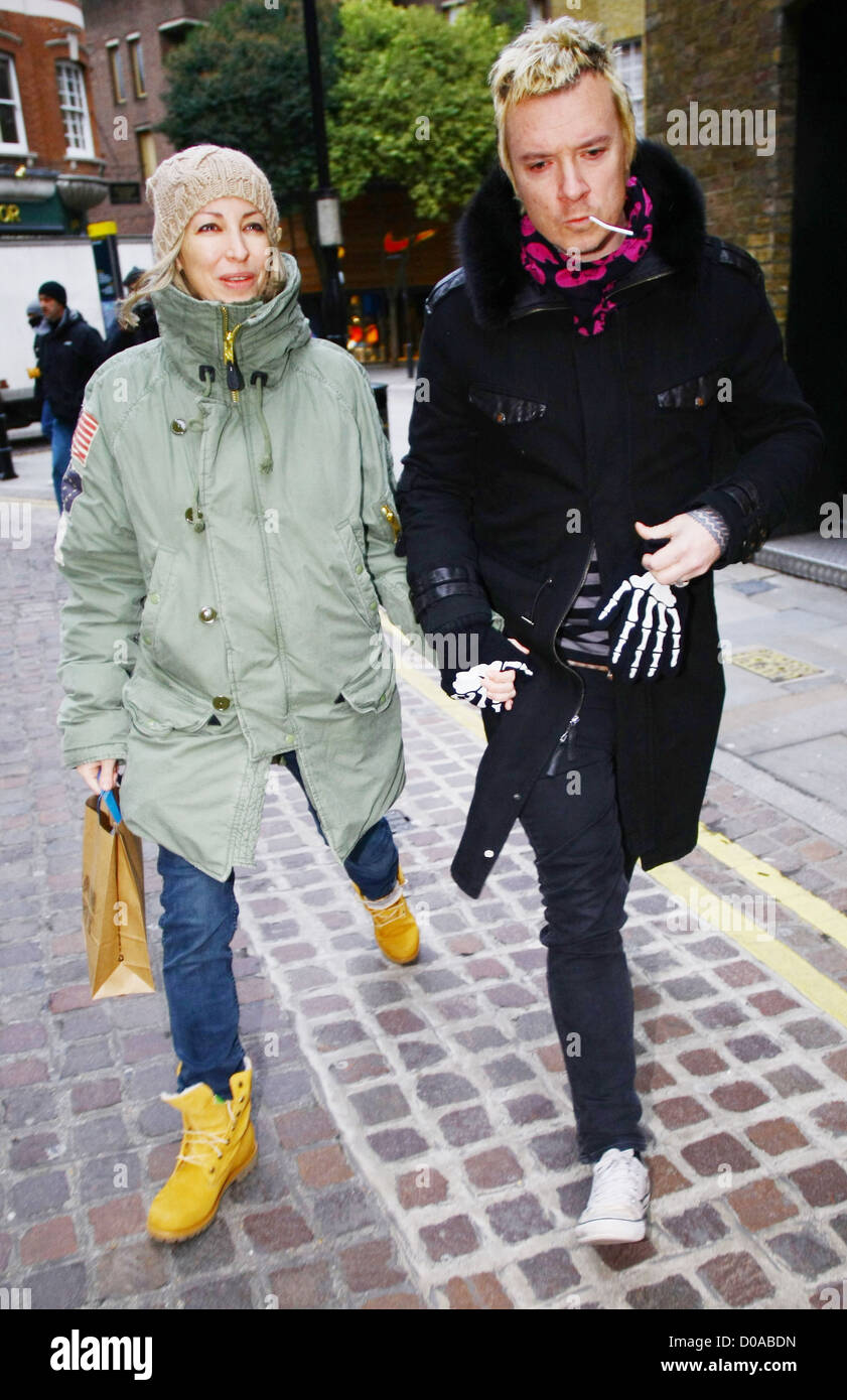 Natalie Appleton and Liam Howlett go shopping together at Urban ...