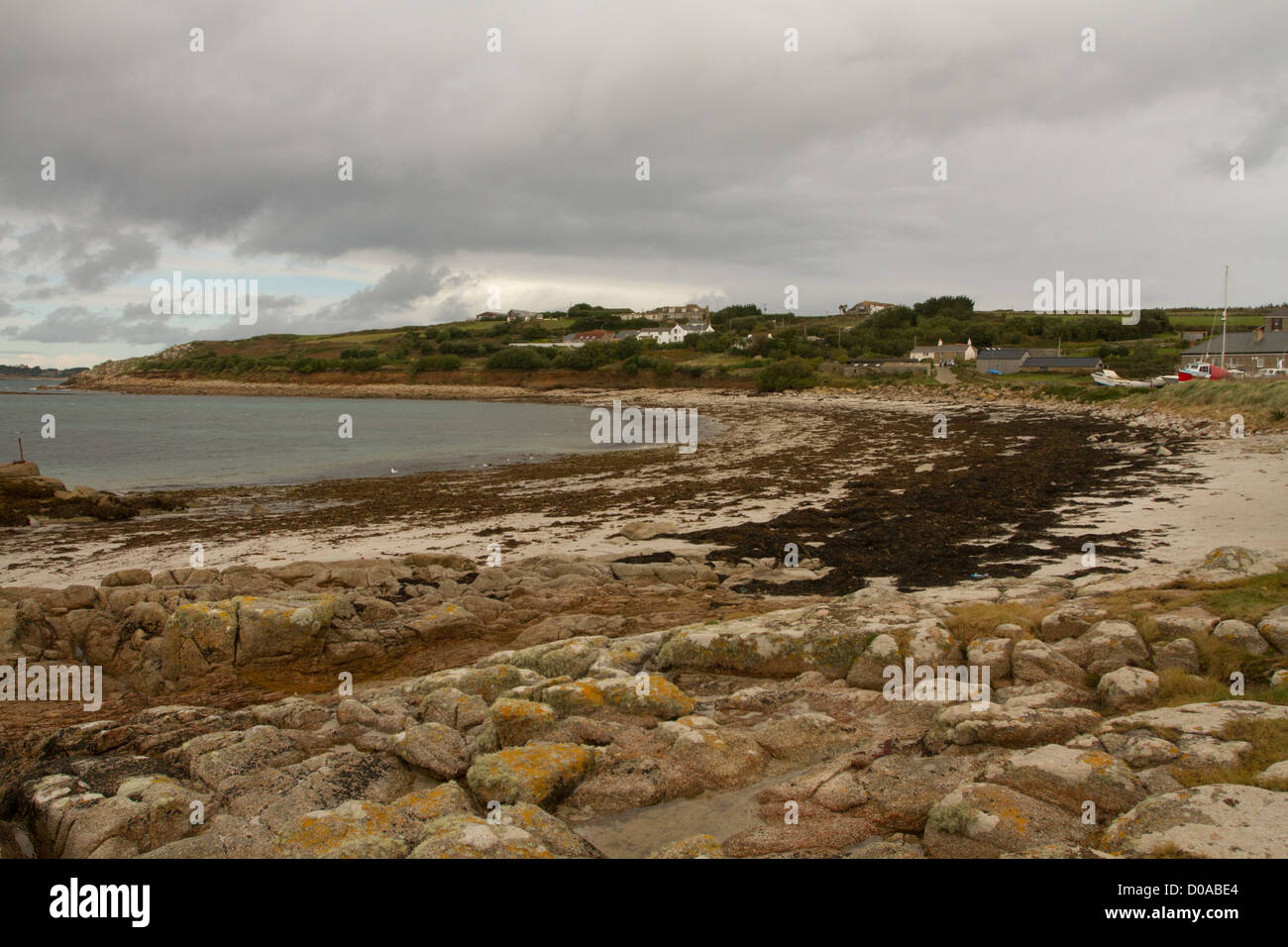 Porthloo Beach, St Mary's Stock Photo - Alamy