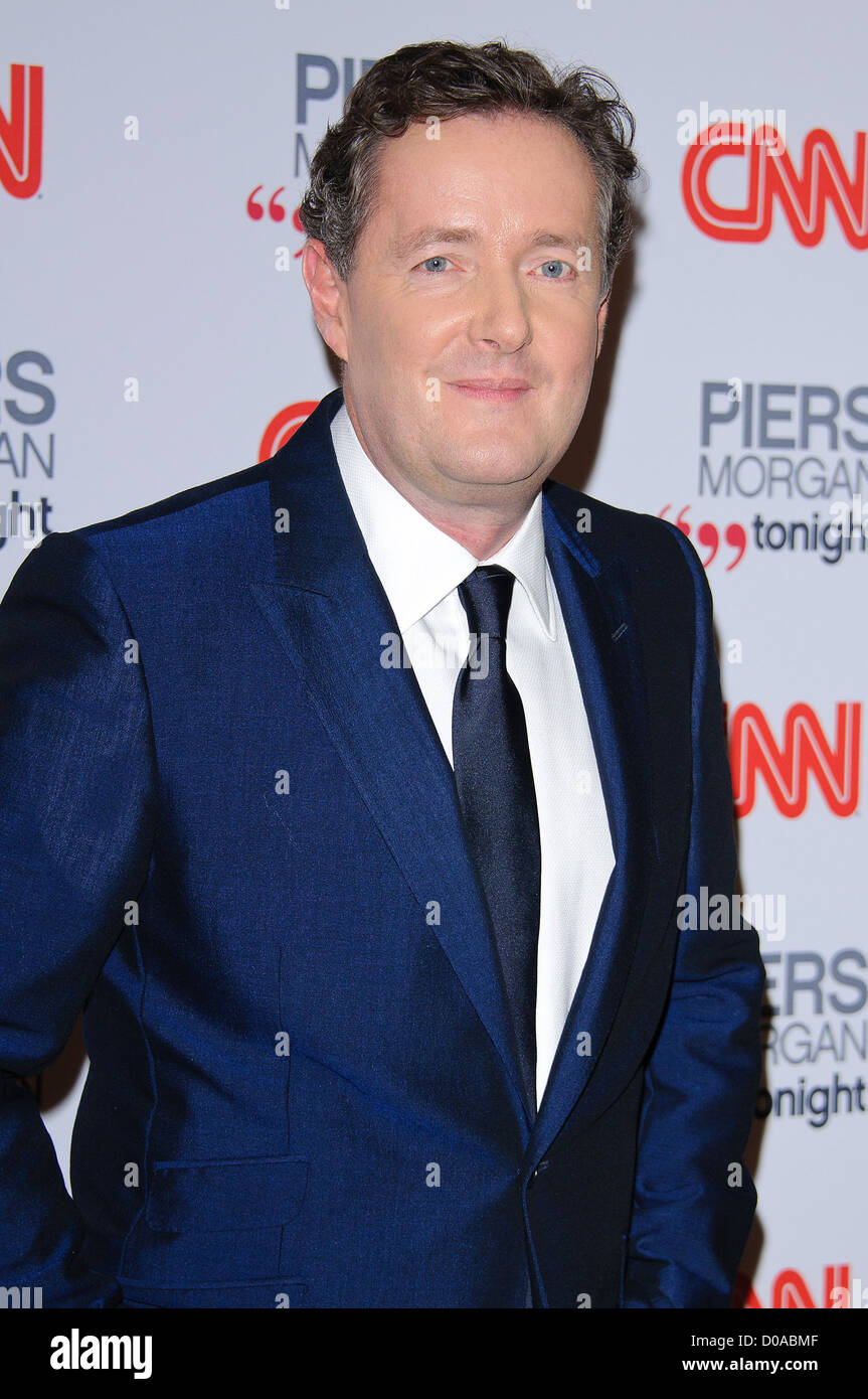 Peirs Morgan arriving at the launch of CNN's 'Piers Morgan Tonight' at ...