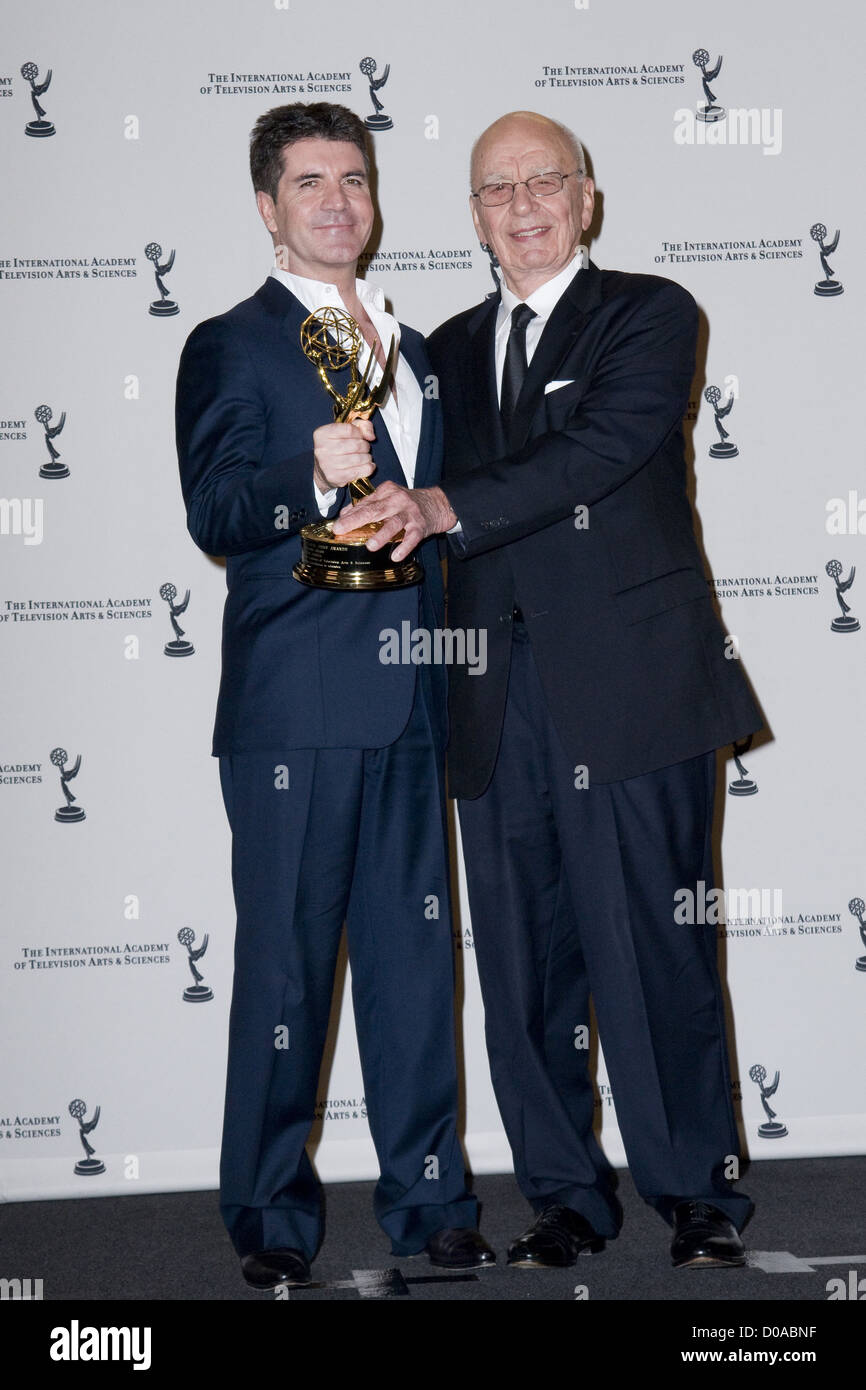 Simon Cowell and Rupert Murdoch 38th International EMMY Awards - Press ...
