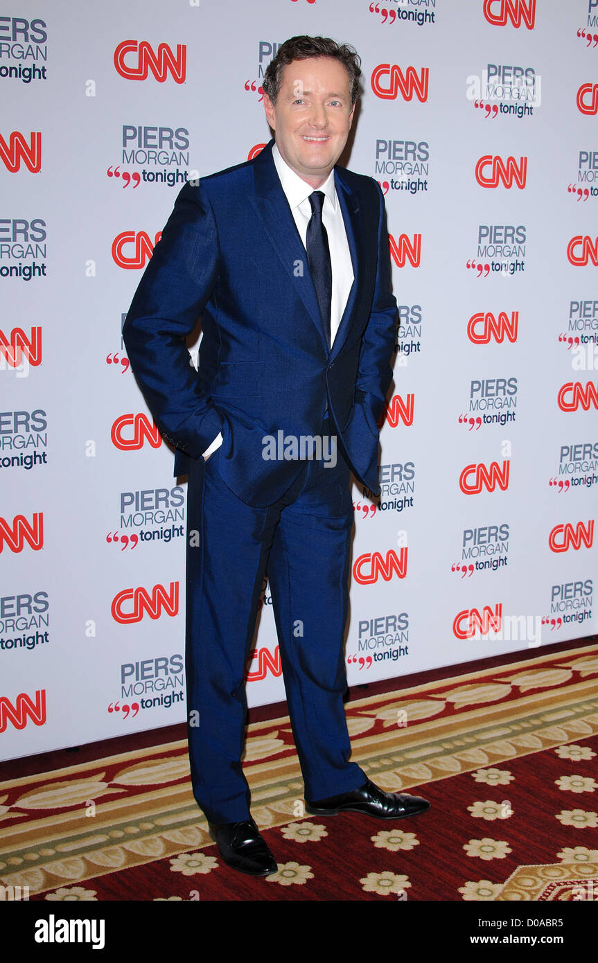 Peirs Morgan arriving at the launch of CNN's 'Piers Morgan Tonight' at ...