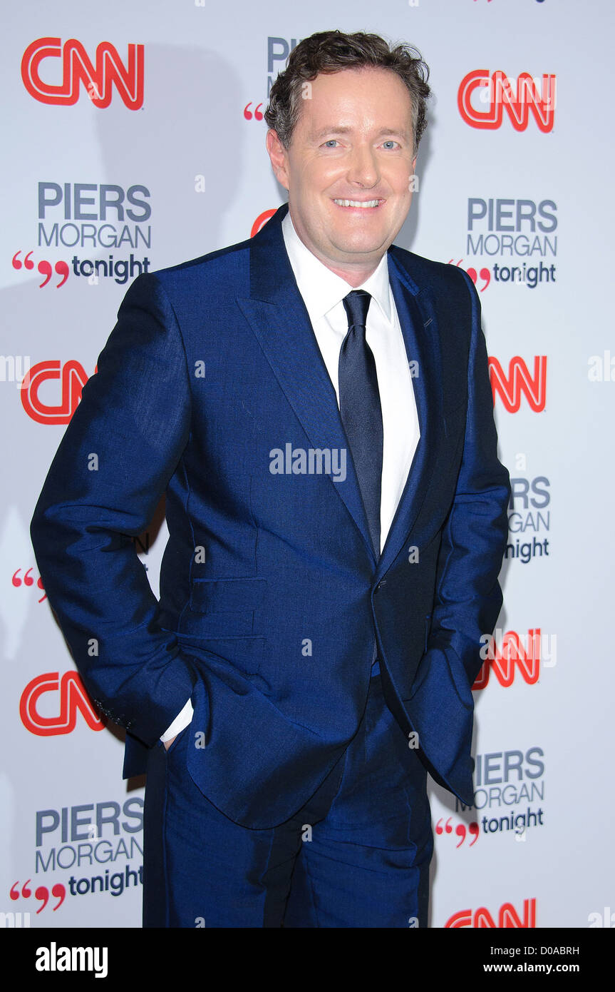 Peirs Morgan arriving at the launch of CNN's 'Piers Morgan Tonight' at ...