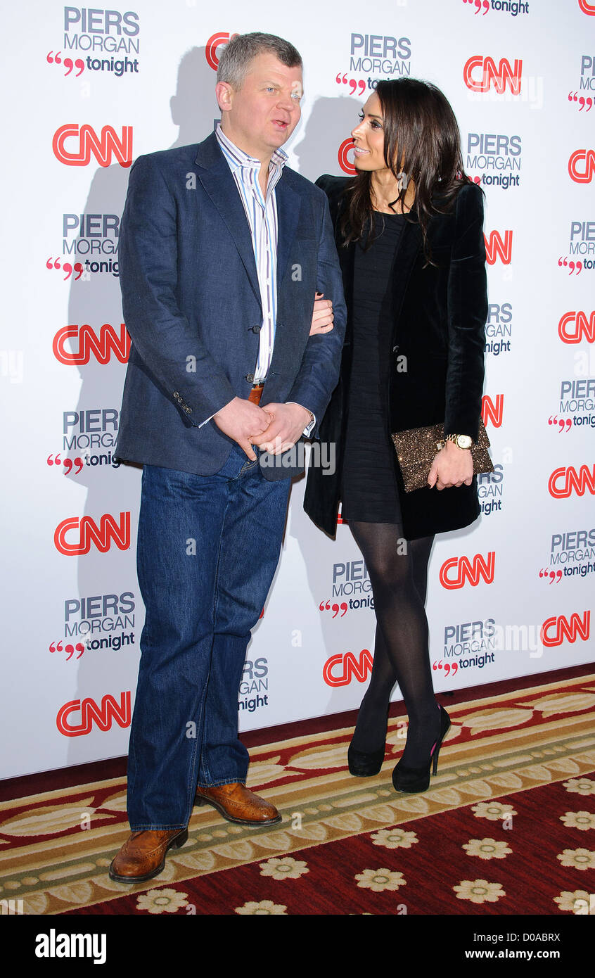 Adrian Chiles and Christina Bleakley arriving at the launch of CNN's ...