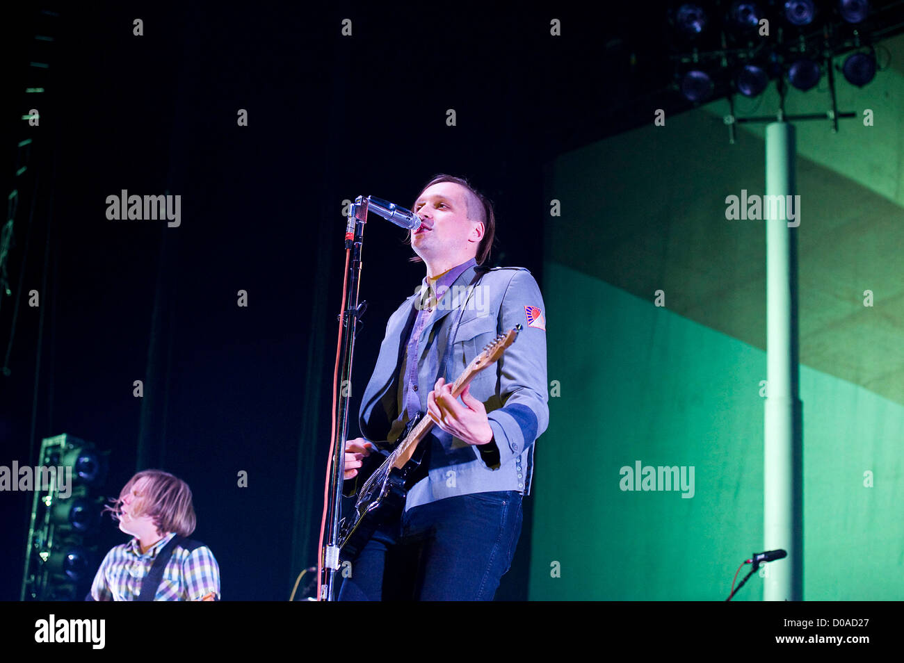 Tim Kingsbury and Win Butler of Arcade Fire performs live on stage at O ...