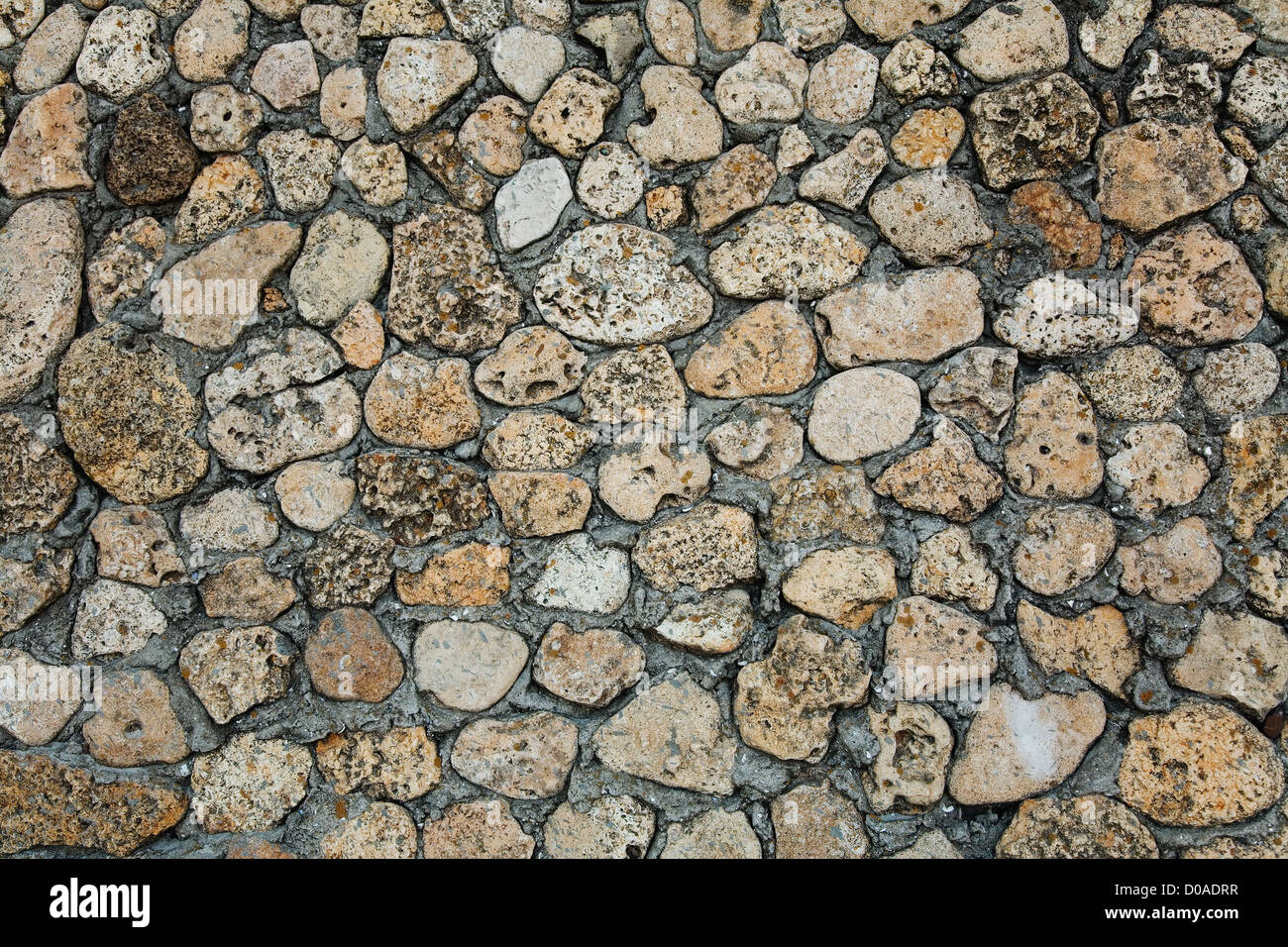 Rough stone wall texture, natural light Stock Photo - Alamy