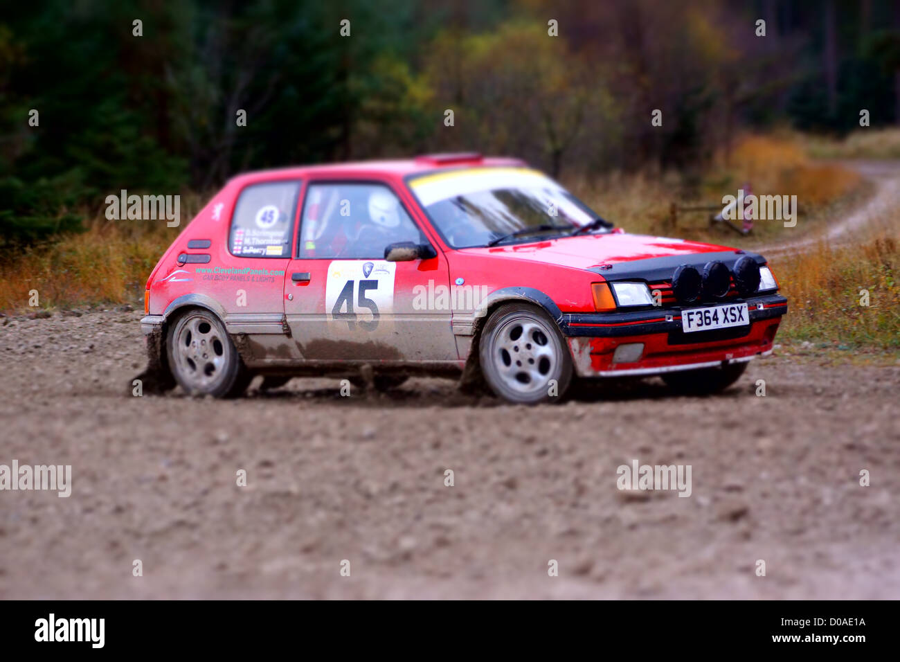 Malton Forest Rally, November 2012. Cropton stage Stock Photo - Alamy