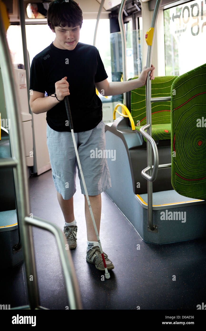 Blind person bus hi-res stock photography and images - Alamy