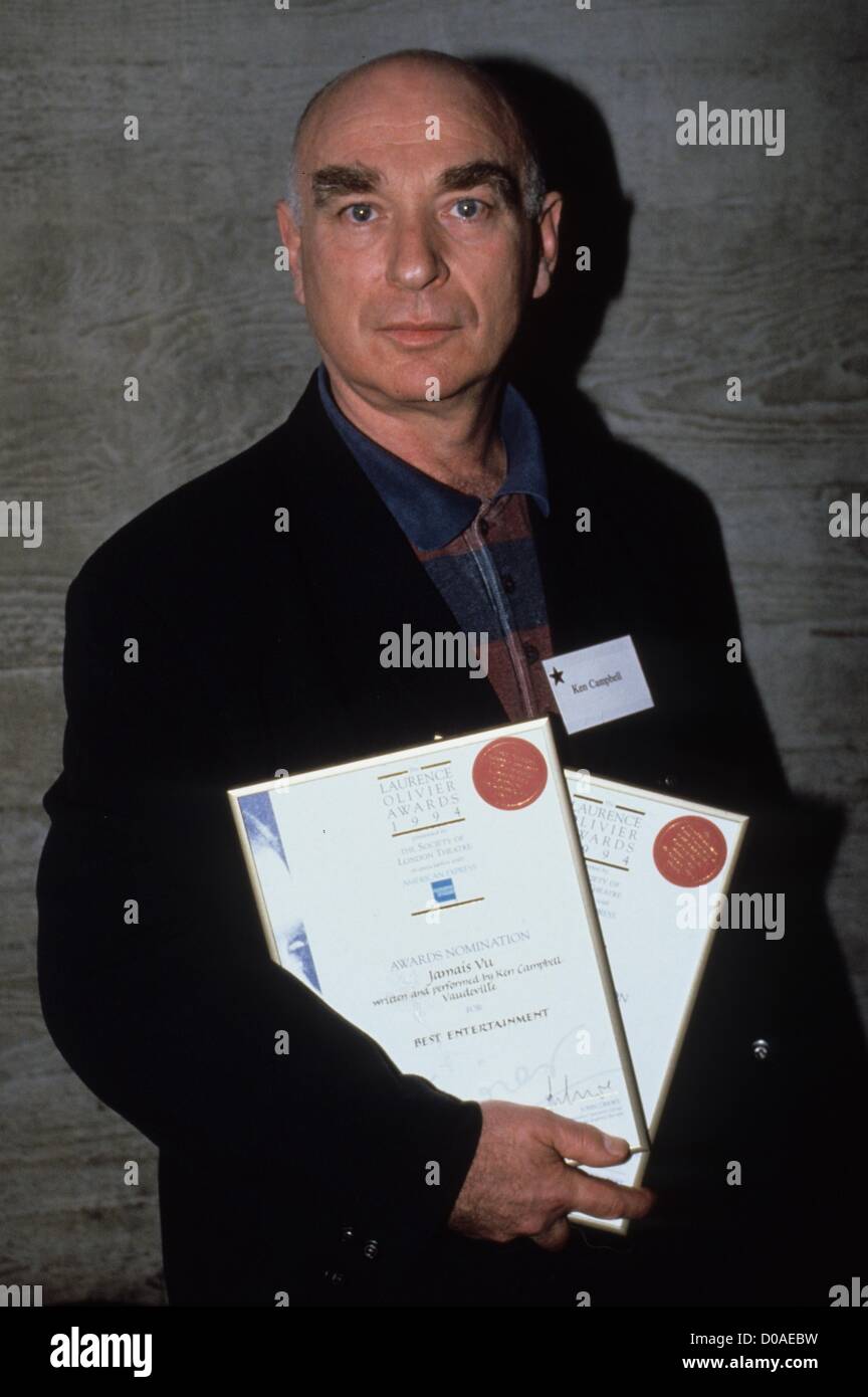 KEN CAMPBELL.Olivier awards nominations.(Credit Image: © Cp/Globe ...