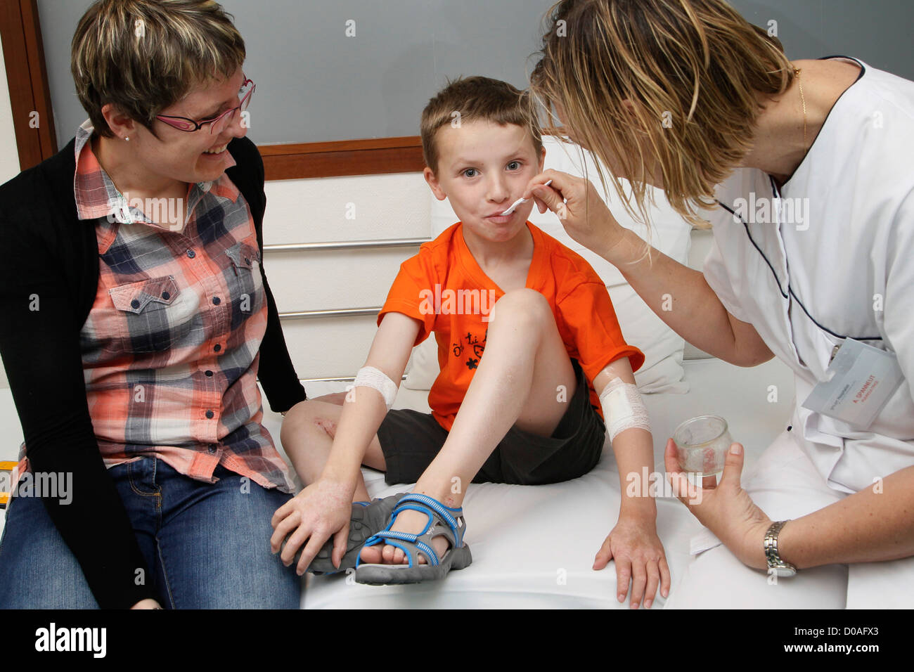 ALLERGY TEST, CHILD Stock Photo - Alamy