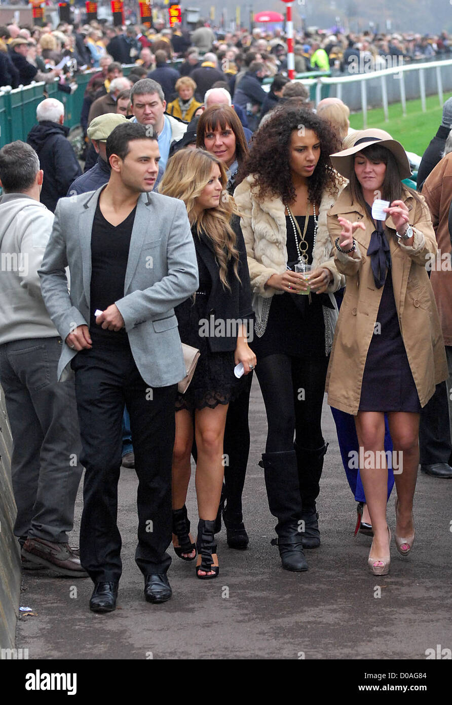 Coronation Street star, Ryan Thomas and girlfriend at Haydock Races ...