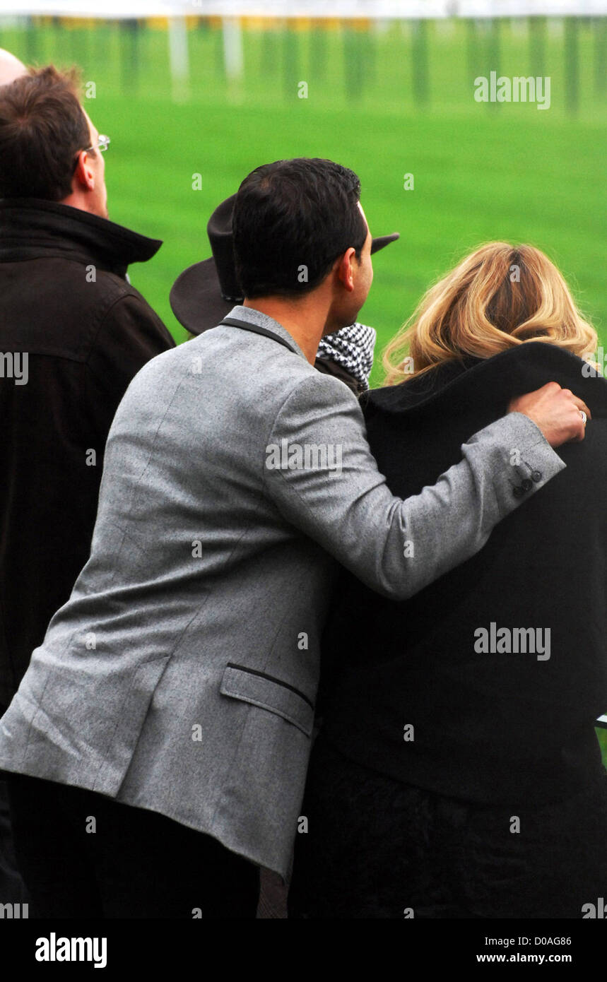 Coronation Street star, Ryan Thomas and girlfriend at Haydock Races ...