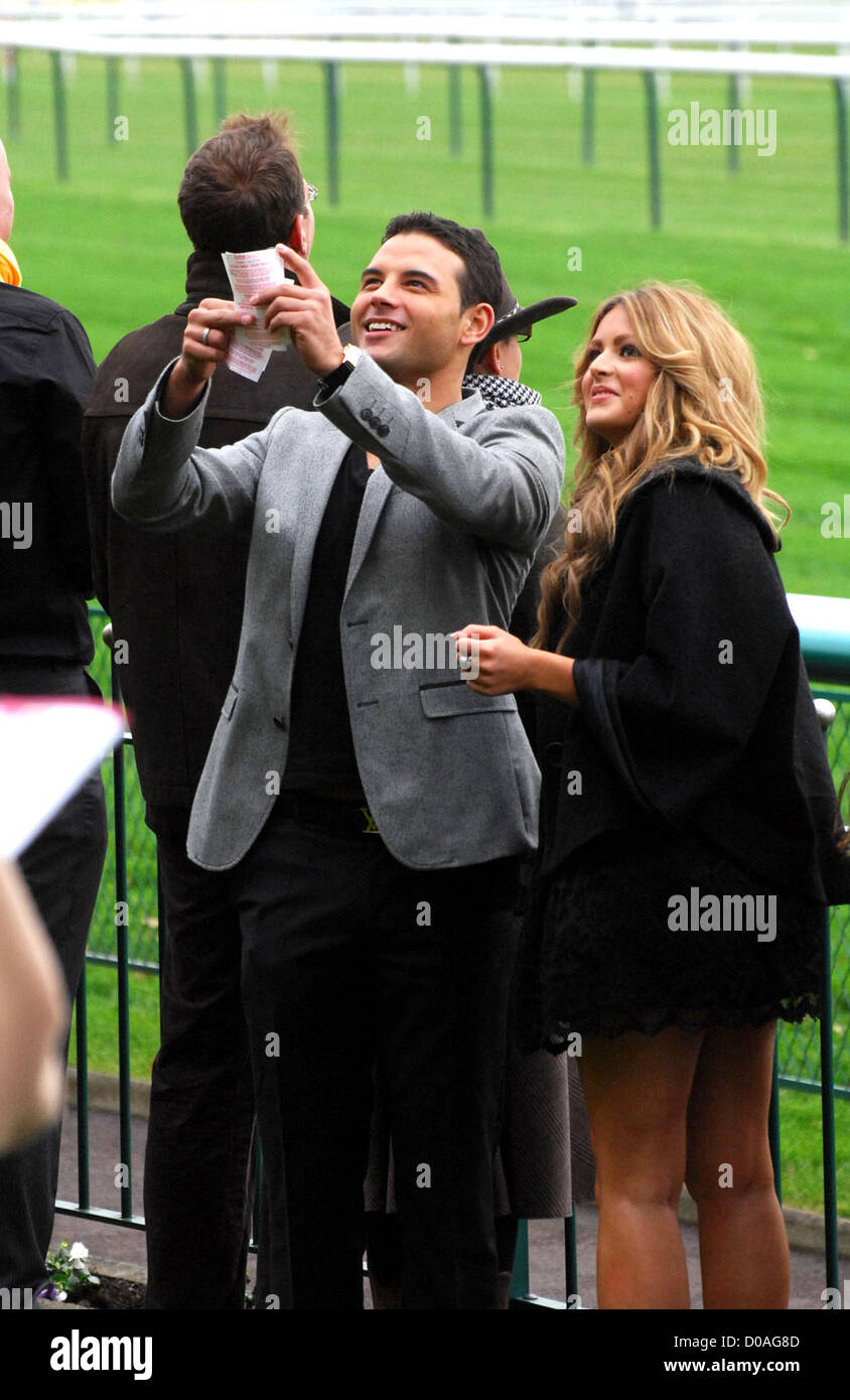 Coronation Street star, Ryan Thomas and girlfriend at Haydock Races ...