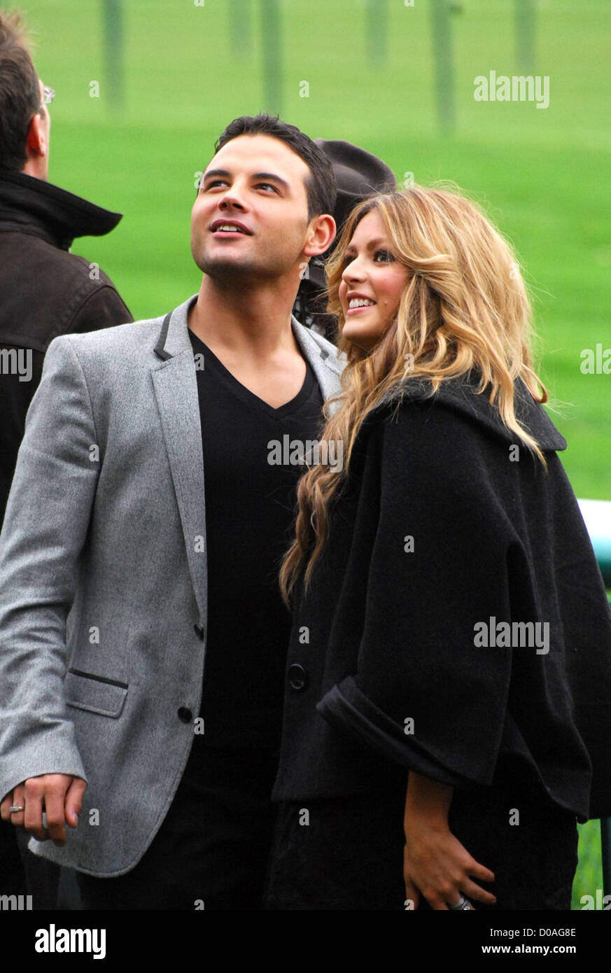Coronation Street star, Ryan Thomas and girlfriend at Haydock Races ...