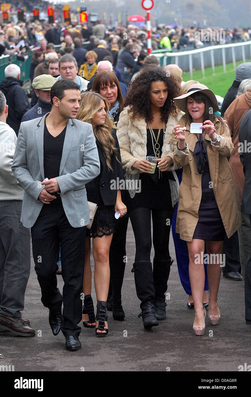 Coronation Street star, Ryan Thomas and girlfriend at Haydock Races ...