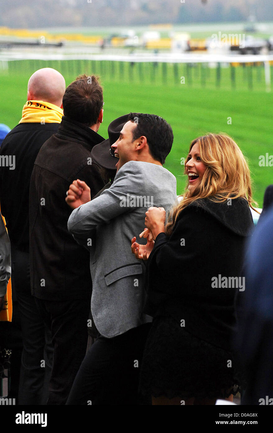 Coronation Street star, Ryan Thomas and girlfriend at Haydock Races ...