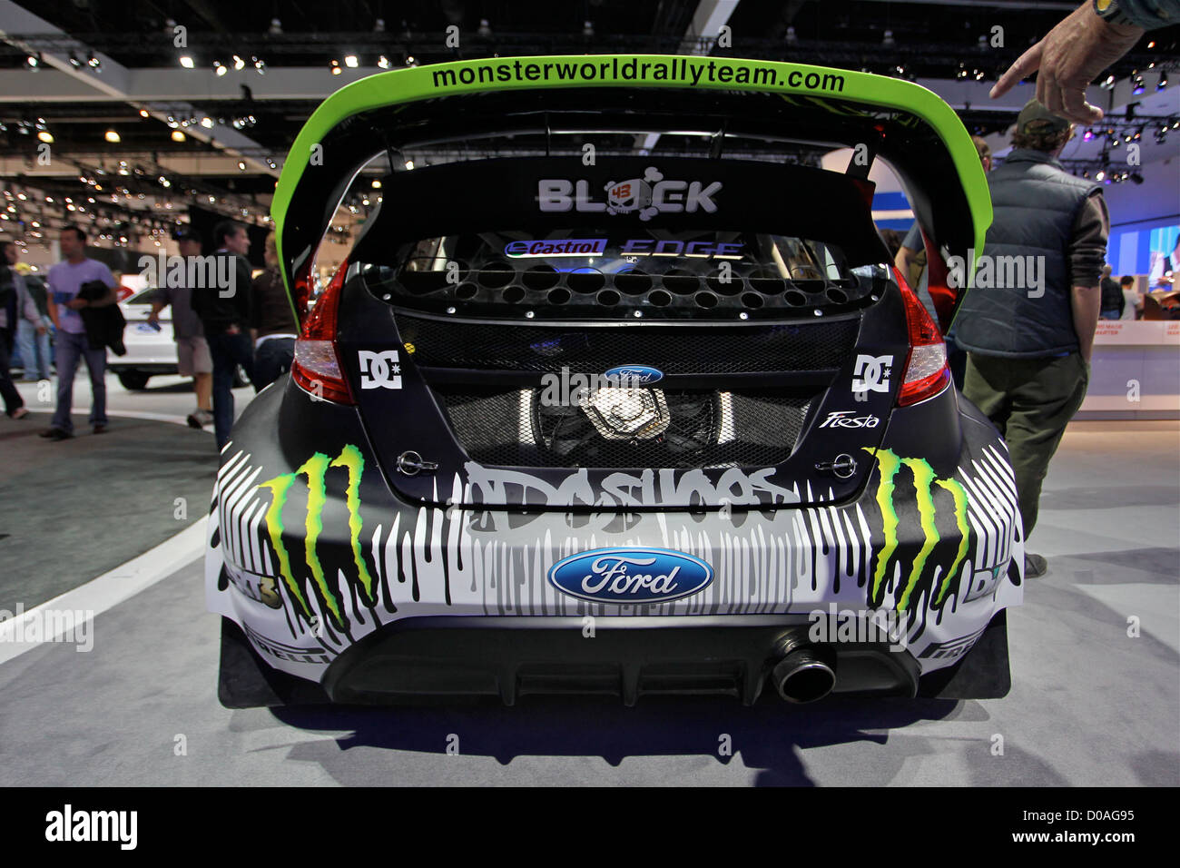 Ford Fiesta Rally Car The annual LA Auto Show held at the Los Angeles ...