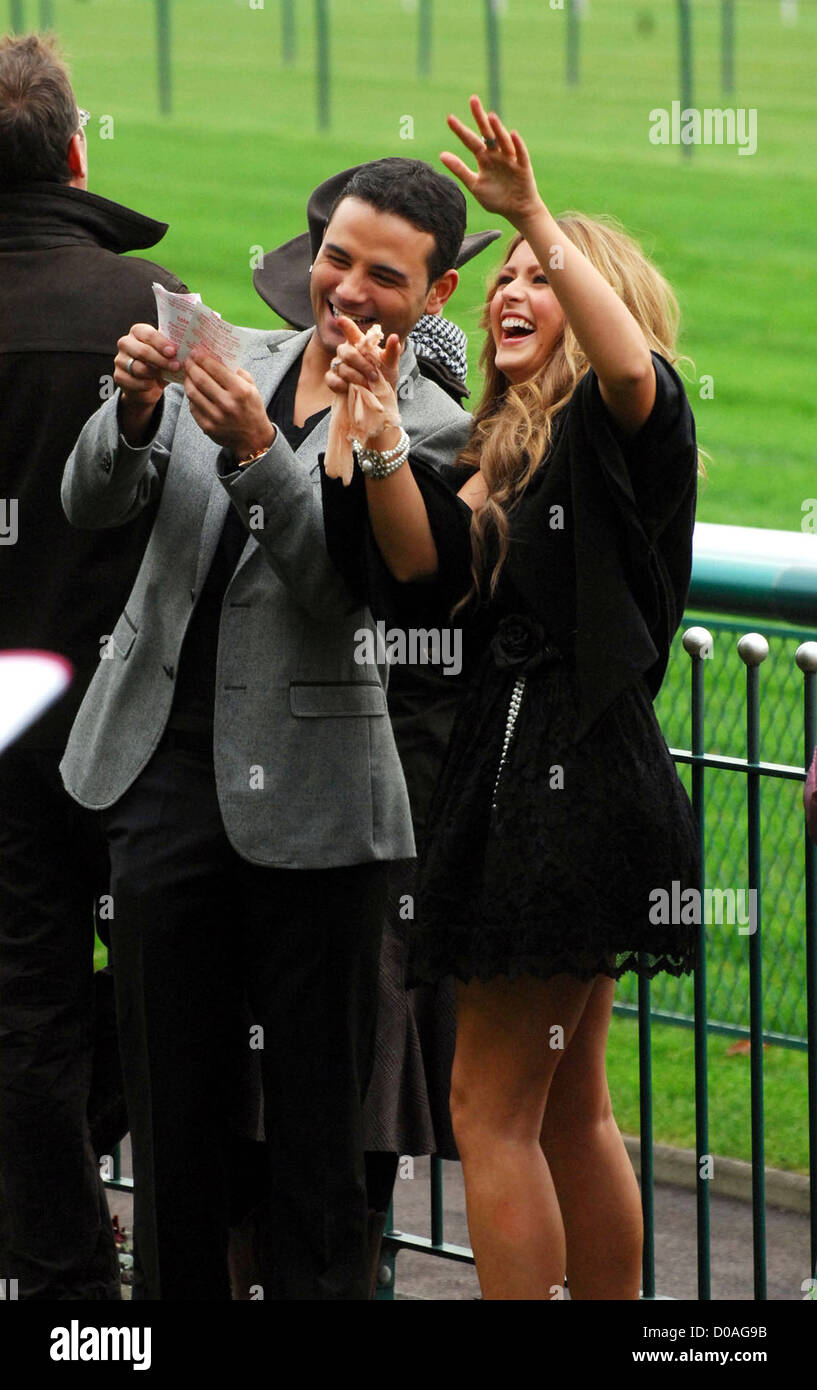 Coronation Street star, Ryan Thomas and girlfriend at Haydock Races ...