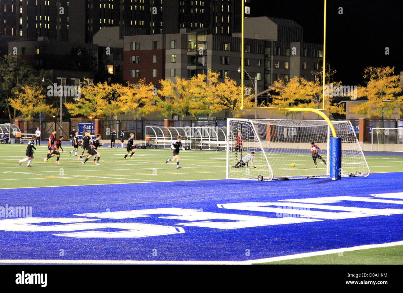 Night Soccer Match Stock Photo - Alamy