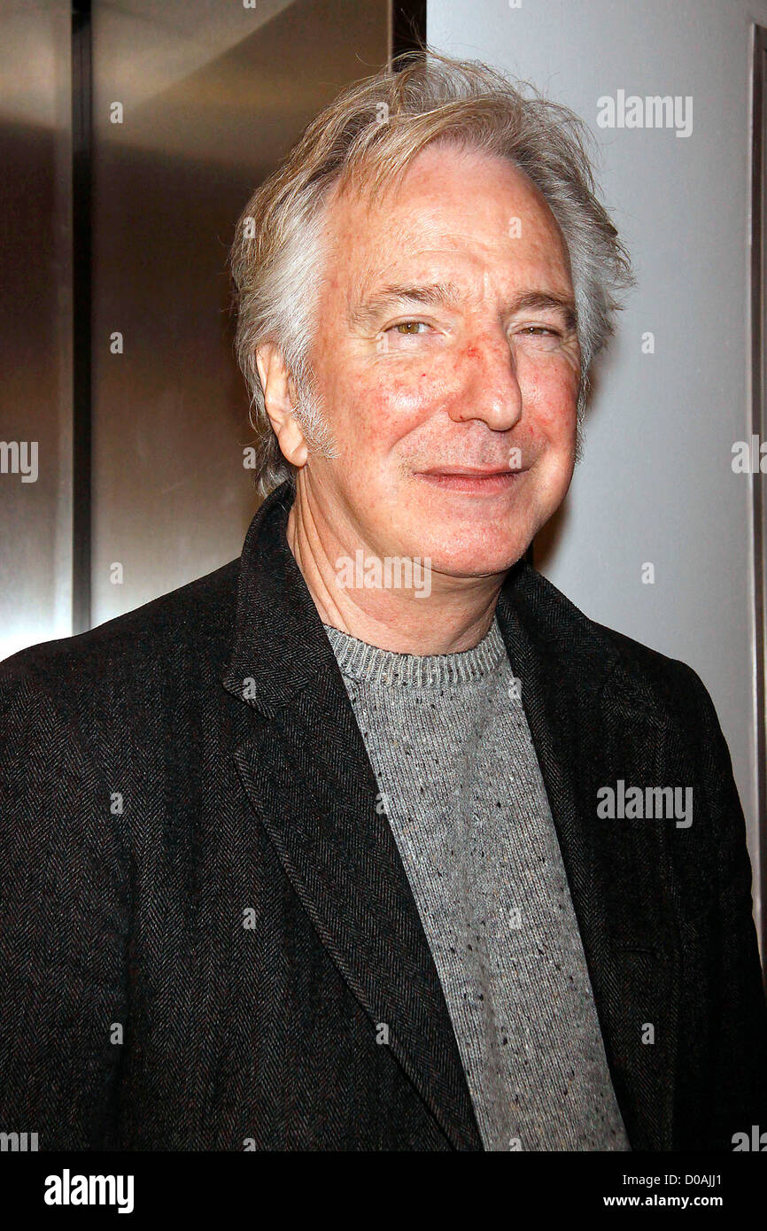 Alan Rickman Opening night after party for the Off-Broadway play ...