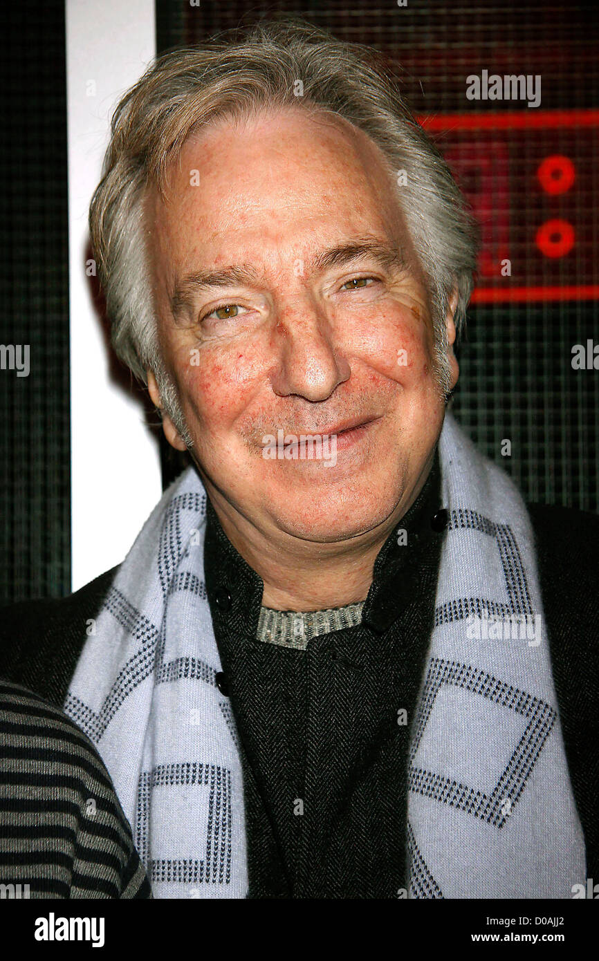 Alan Rickman Opening night after party for the Off-Broadway play ...