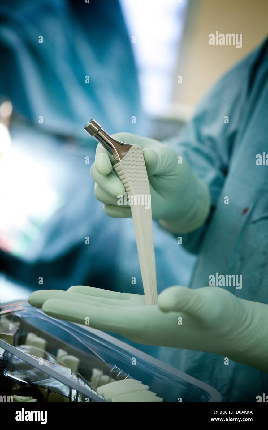 HIP PROSTHESIS, SURGERY Stock Photo - Alamy