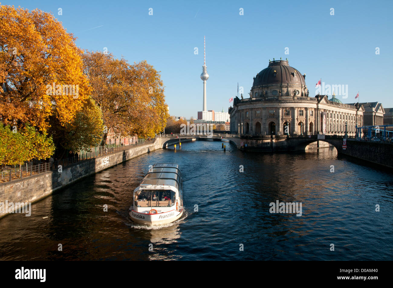 Autumn in Berlin, river Spree with Museum Island Stock Photo - Alamy