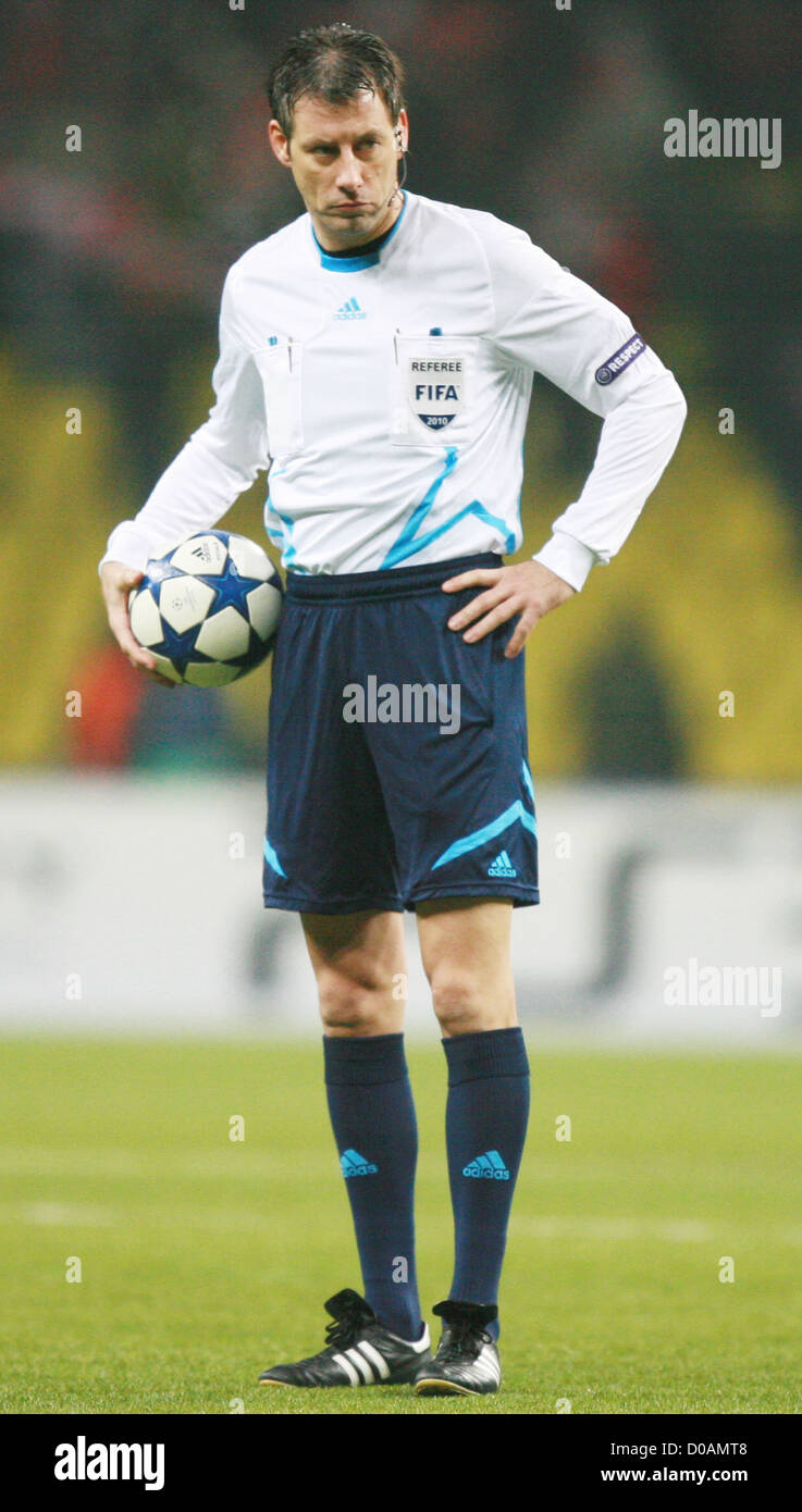 Wolfgang Stark ,German football referee UEFA Champions League game ...