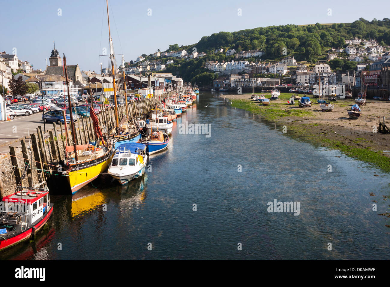 Overlooking a Cornish River Stock Photo - Alamy
