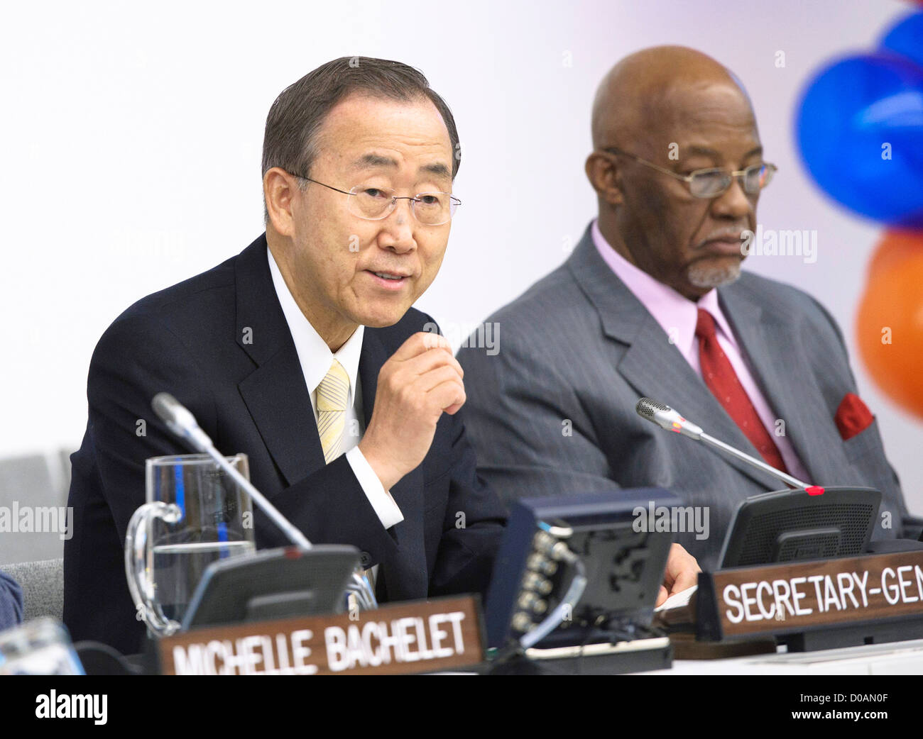 Secretary General Ban Ki-moon and Ambassador of Barbados, Joesph ...
