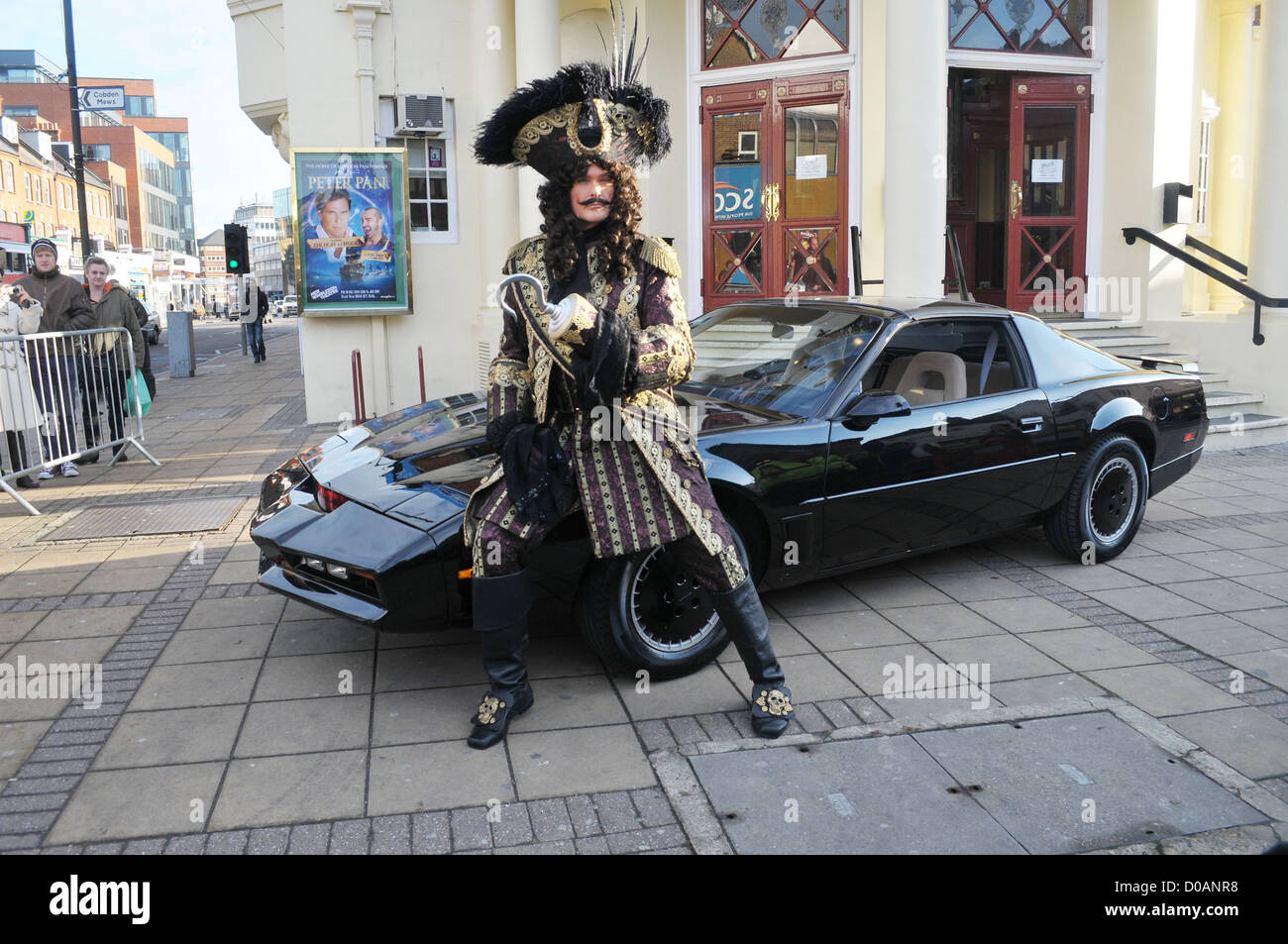 David Hasselhoff poses in his Captain Hook costume New Wimbledon ...