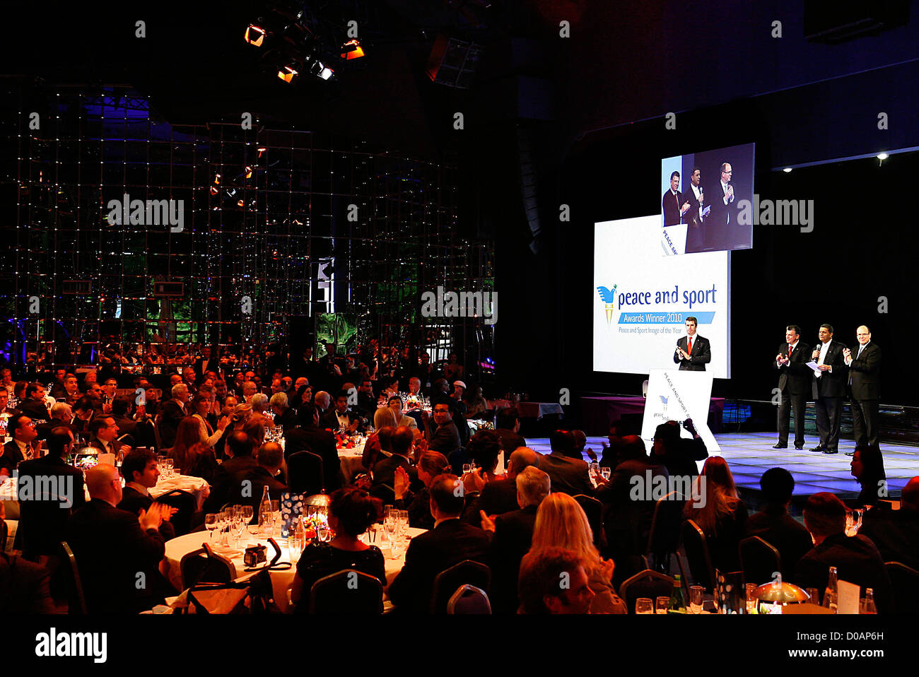 Prince Albert of Monaco The closing ceremony of the Peace and Sport International Forum Monte ...