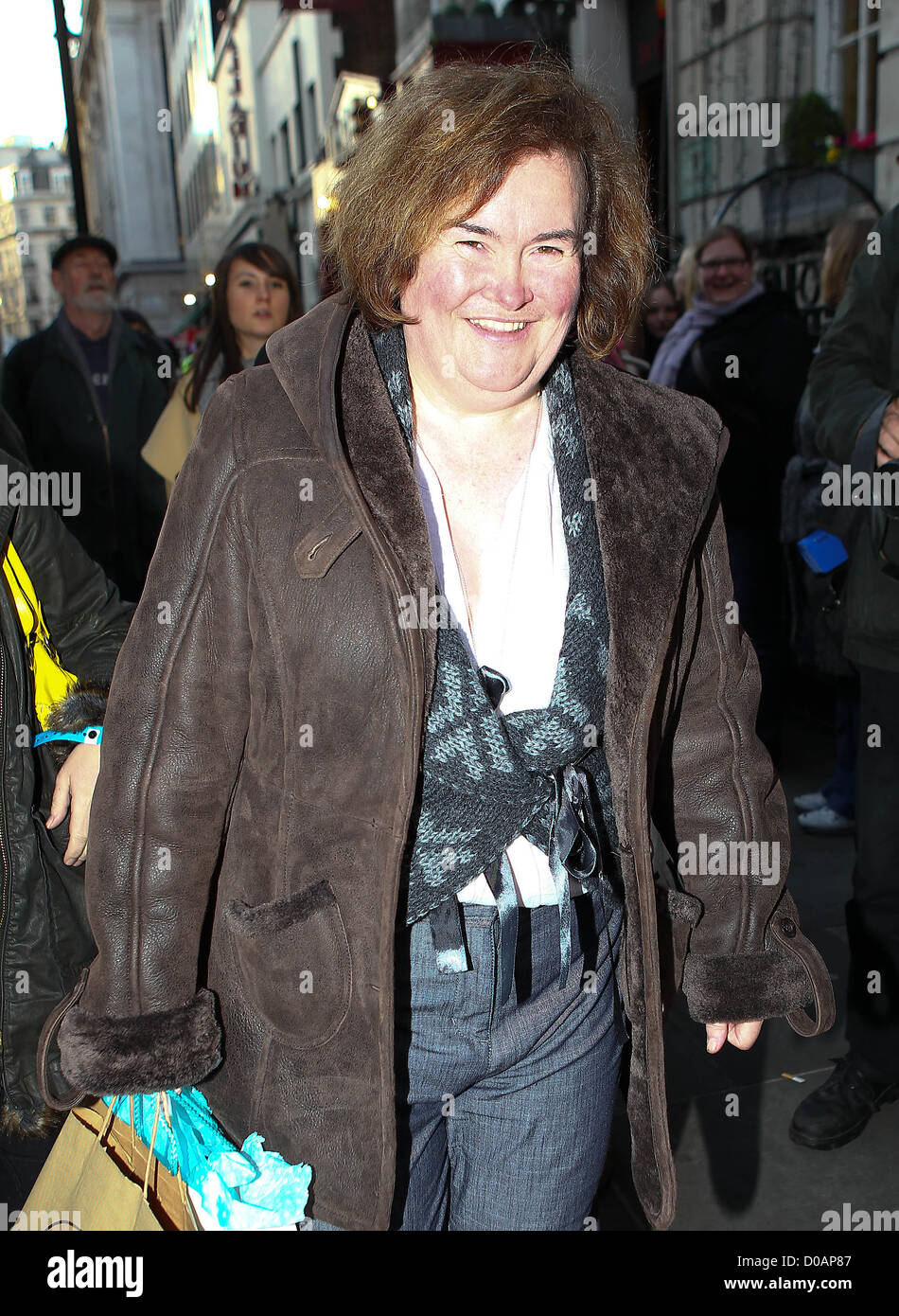 Susan Boyle outside the London Palladium London, England Stock Photo ...
